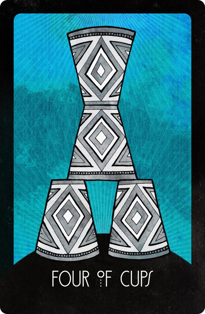 Inspirational Tarot Four of Cups - Inspirational Tarot