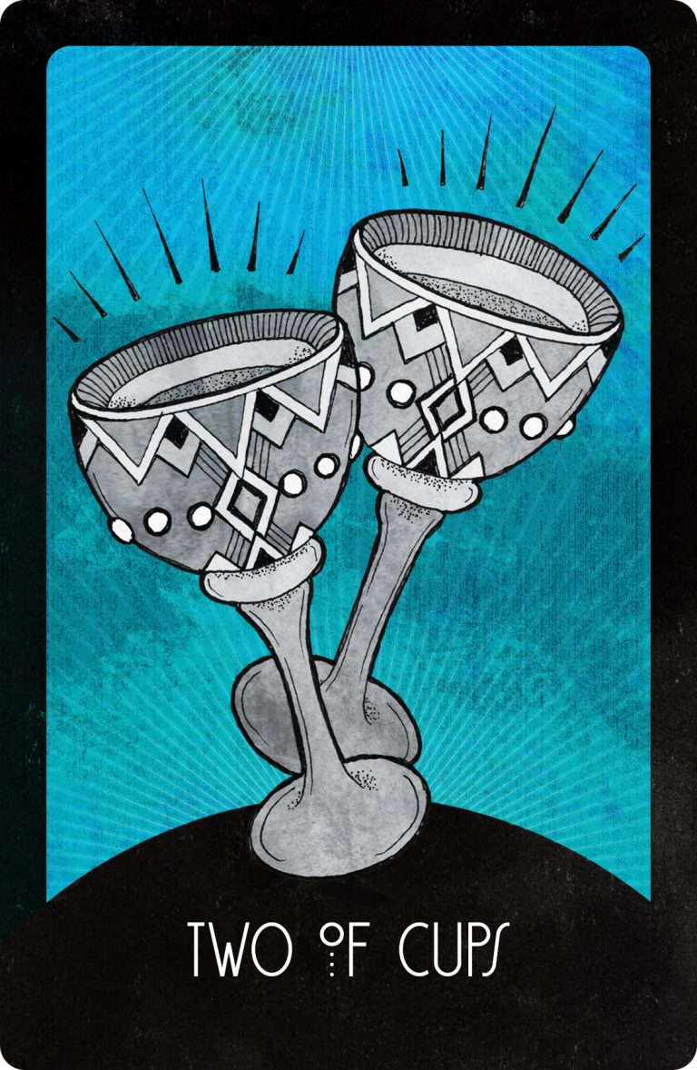 Inspirational Tarot Two of Cups - Inspirational Tarot