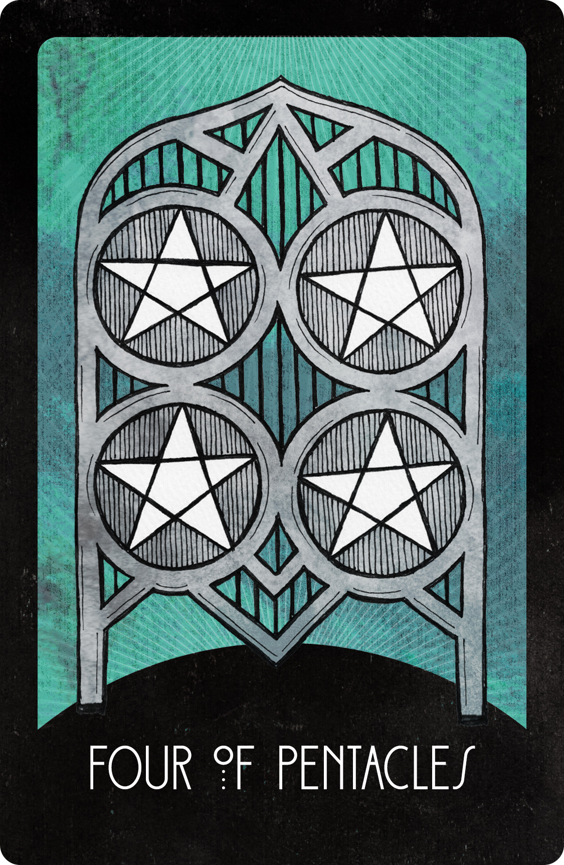 Inspirational Tarot PENTACLES-FOUR - Inspirational Tarot