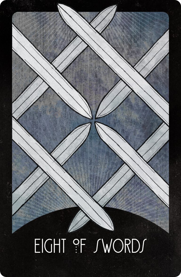 Inspirational Tarot Eight of Swords - Inspirational Tarot