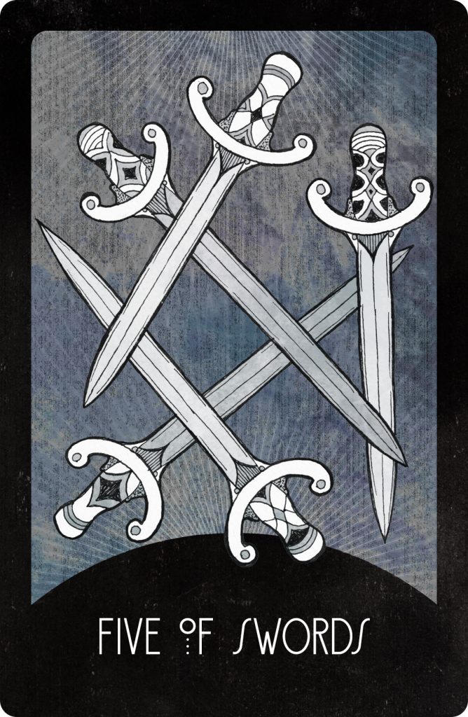 Inspirational Tarot Five of Swords - Inspirational Tarot