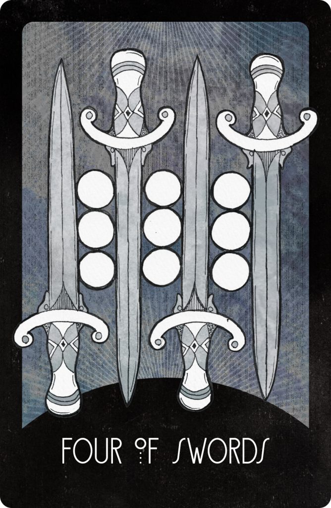 Inspirational Tarot Four of Swords - Inspirational Tarot
