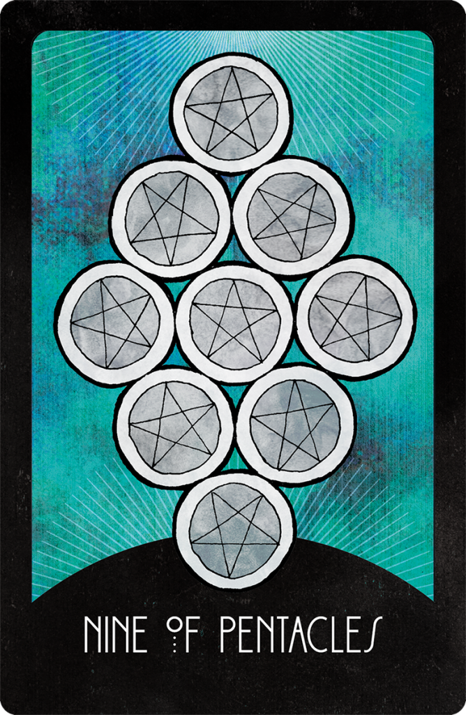 Inspirational Tarot Nine of Pentacles - Inspirational Tarot