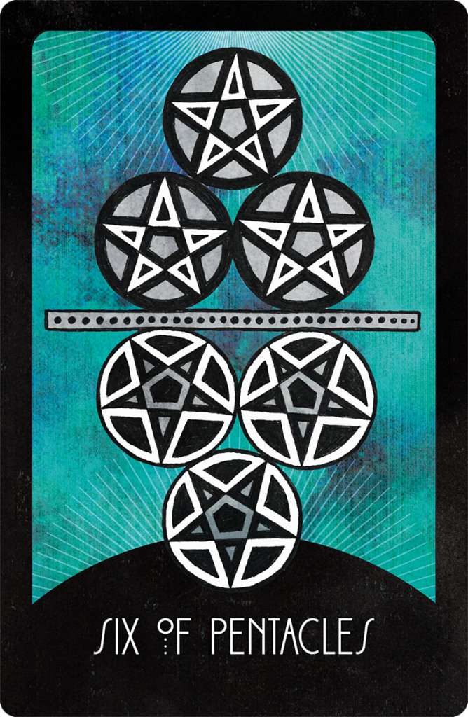 Inspirational Tarot Six of Pentacles - Inspirational Tarot