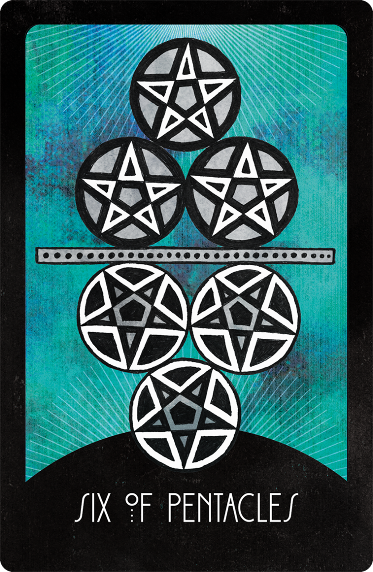 Inspirational Tarot Six of Pentacles - Inspirational Tarot
